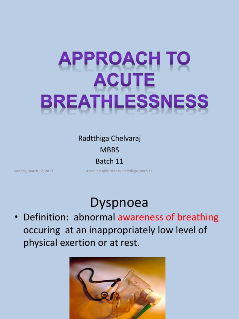 CME - Breathlessness Rad | PDF | Chronic Obstructive Pulmonary Disease ...