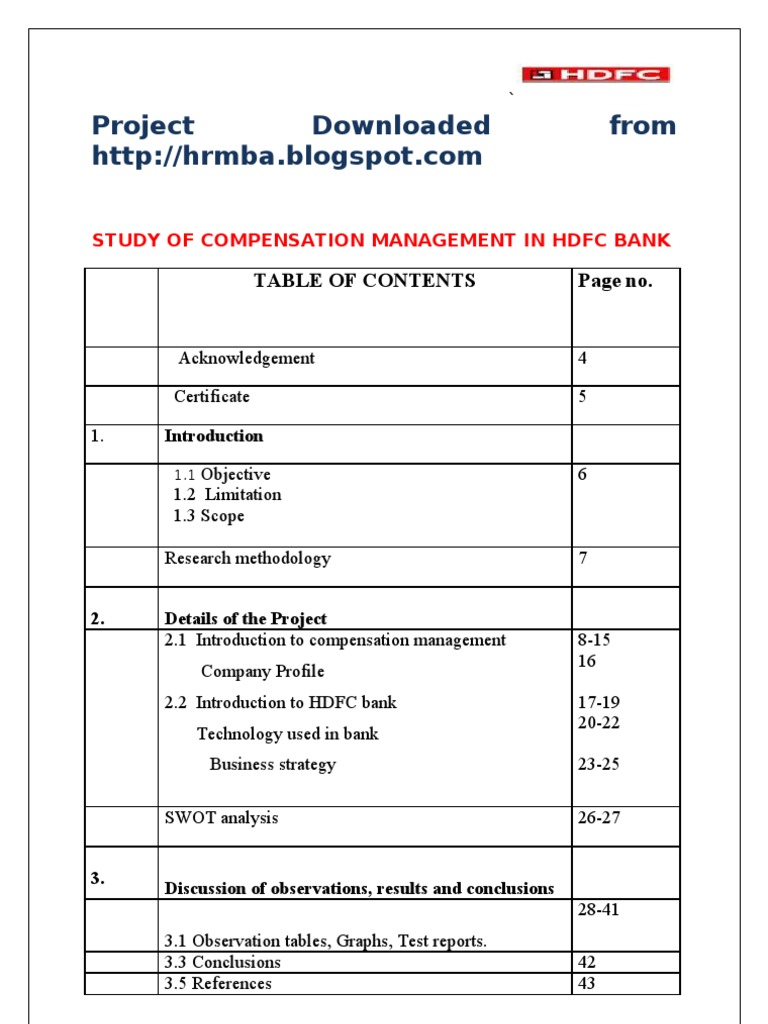 Compensation Management Project | Download Free PDF | Employee Benefits ...