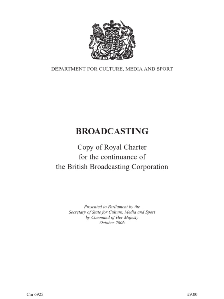 BBC Charter | PDF | Bbc | Board Of Directors