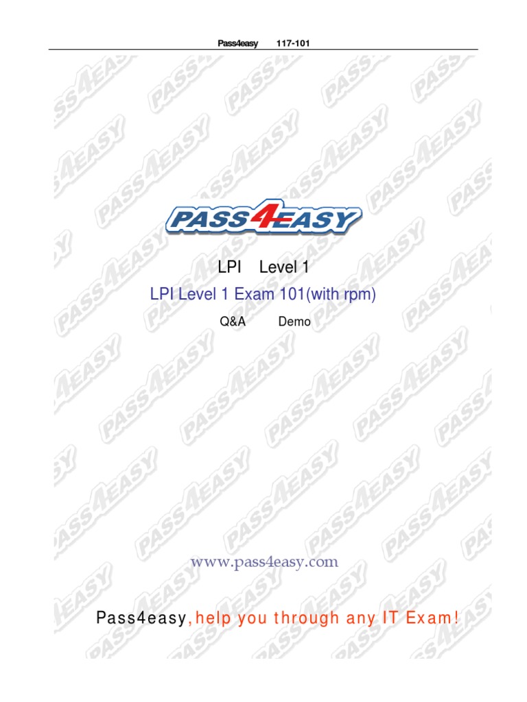 Lpi LPIC Level 1-117-101-Lpi Level 1 | PDF | Text File | Computer Engineering