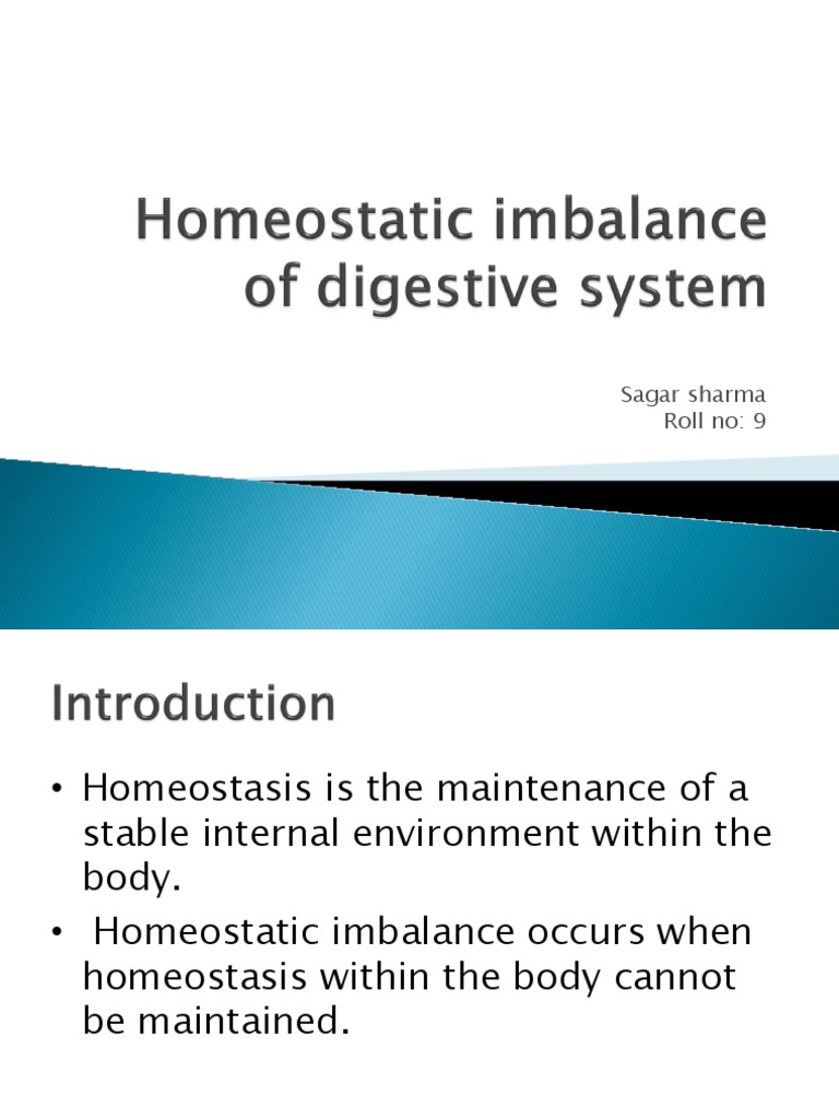 Homeostatic Imbalance of Digestive System | PDF | Wellness | Science ...