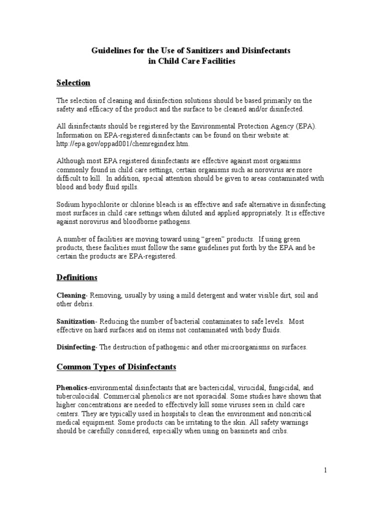 Disinfection Guidelines | PDF | Disinfectant | Bleach