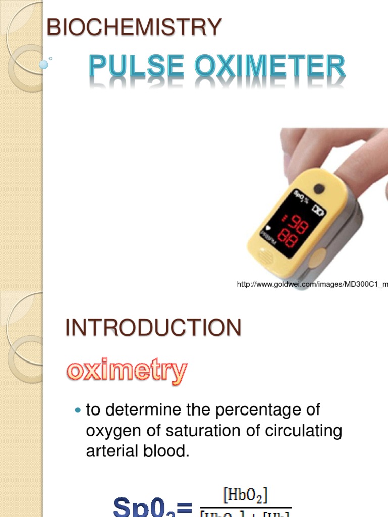 Pulse Oximeter | PDF | Hypoxia (Medical) | Pulse