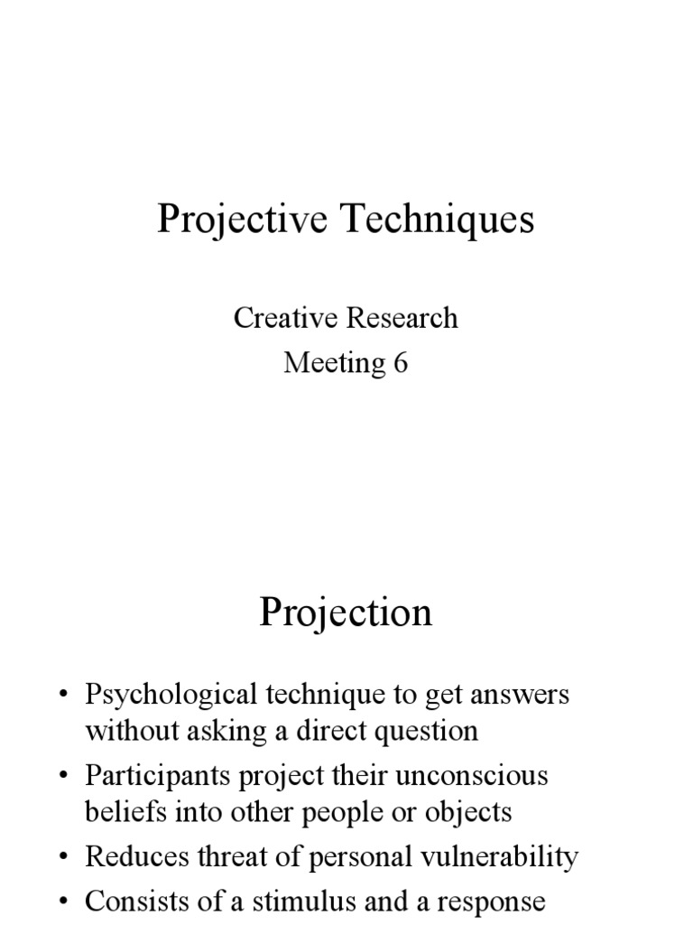Projective Techniques | PDF | Collage | Brand