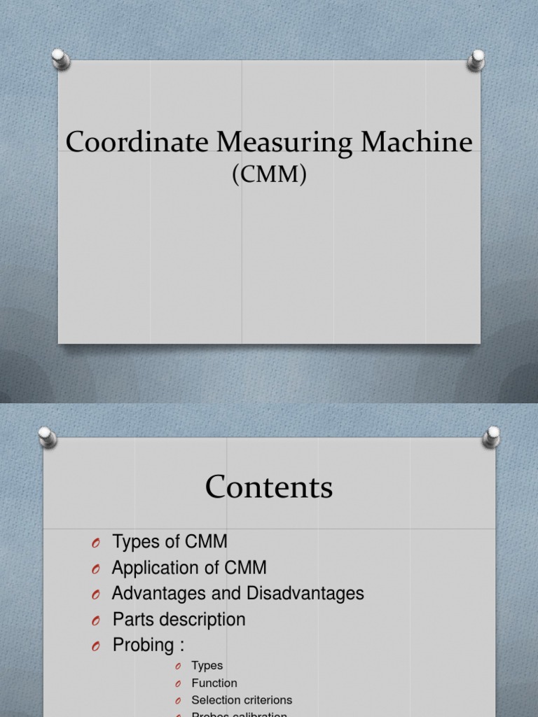 Coordinate Measuring Machine | PDF | Industries | Engineering