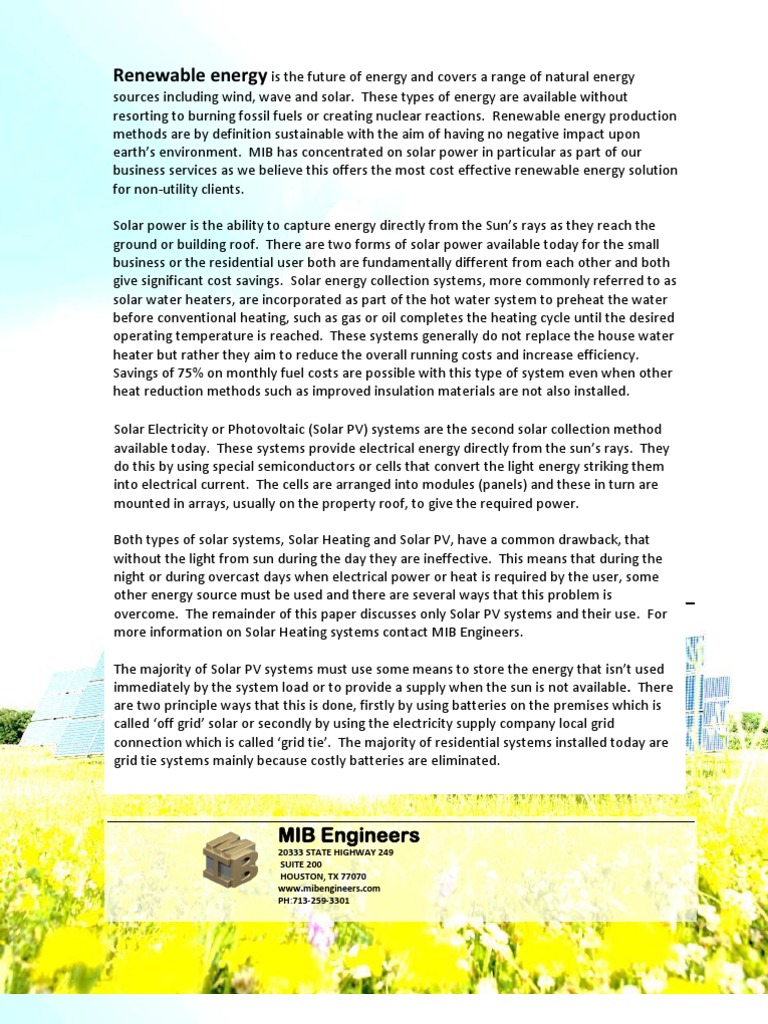 Solar Energy Basics PDF | PDF | Solar Energy | Solar Power