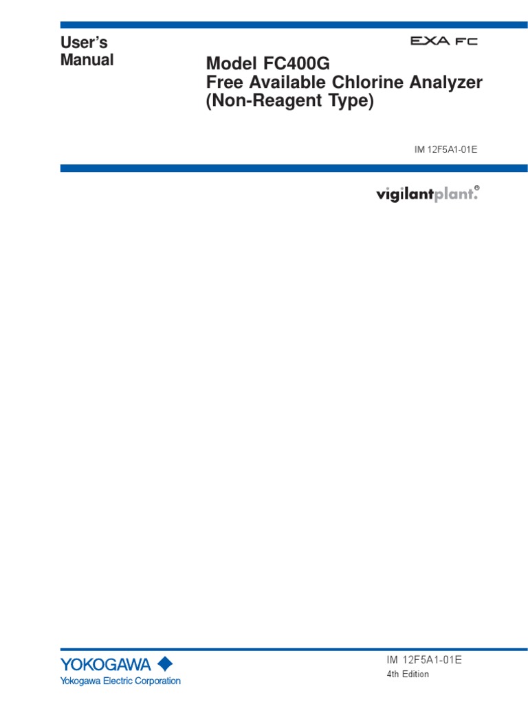 YOKOGAWA Exa Fc400g (Ing) | PDF | Cable | Electrical Wiring