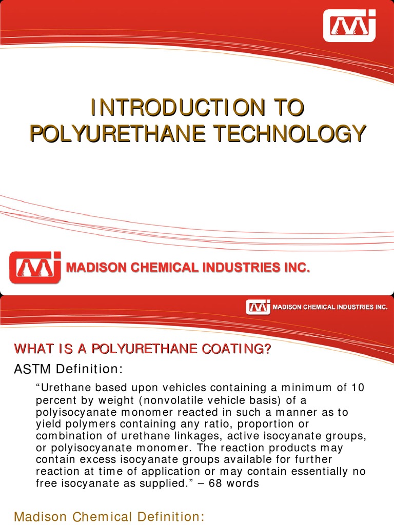 Intro To Polyurethane | PDF | Polyurethane | Epoxy