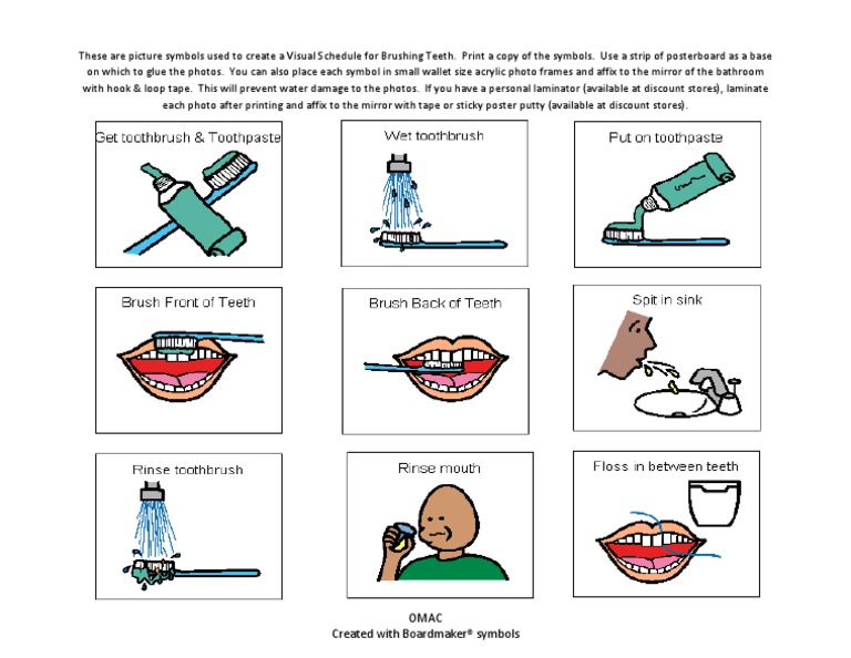 Visual Schedule Teeth | PDF