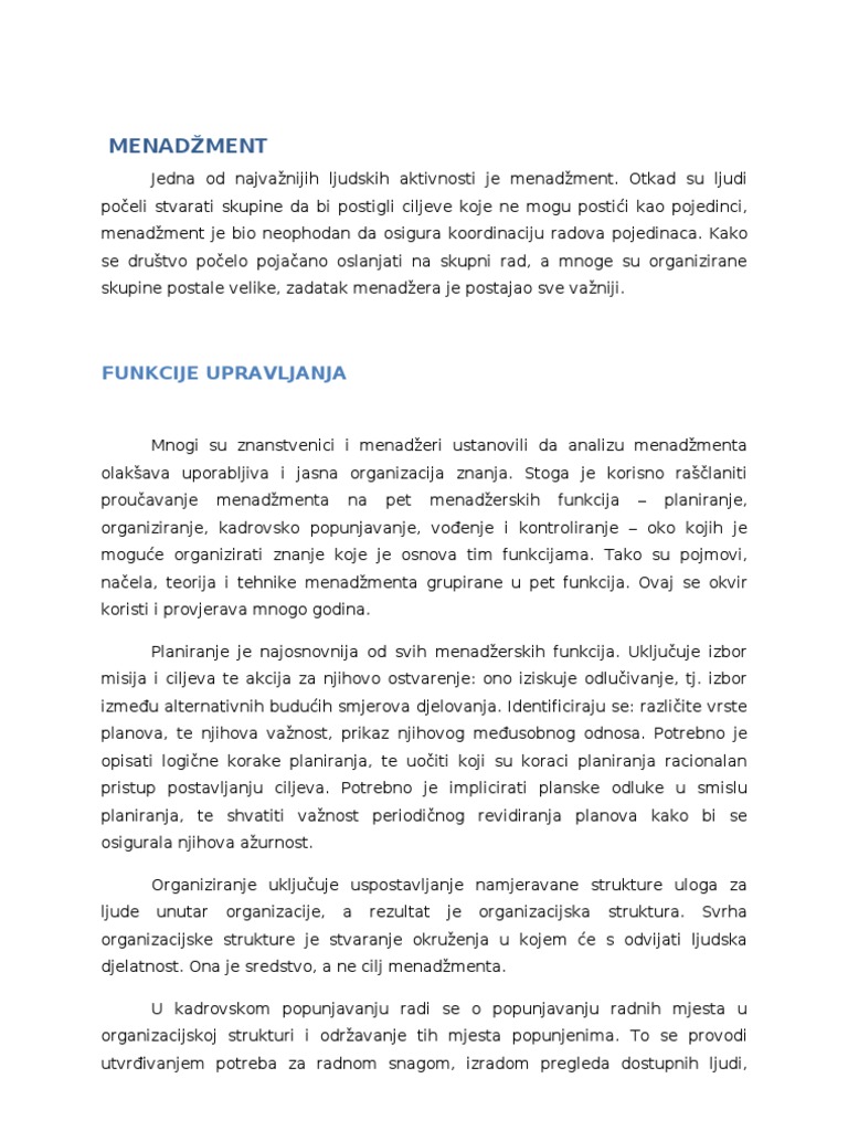 Zena Menadzer Seminarrrr | PDF