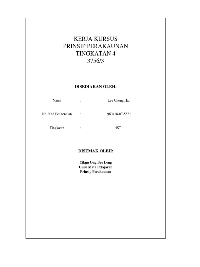 Akaun Folio | PDF