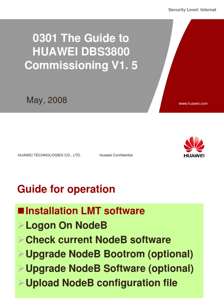 DBS3800 Commissioning Guide V1.5 | PDF | Information Technology ...