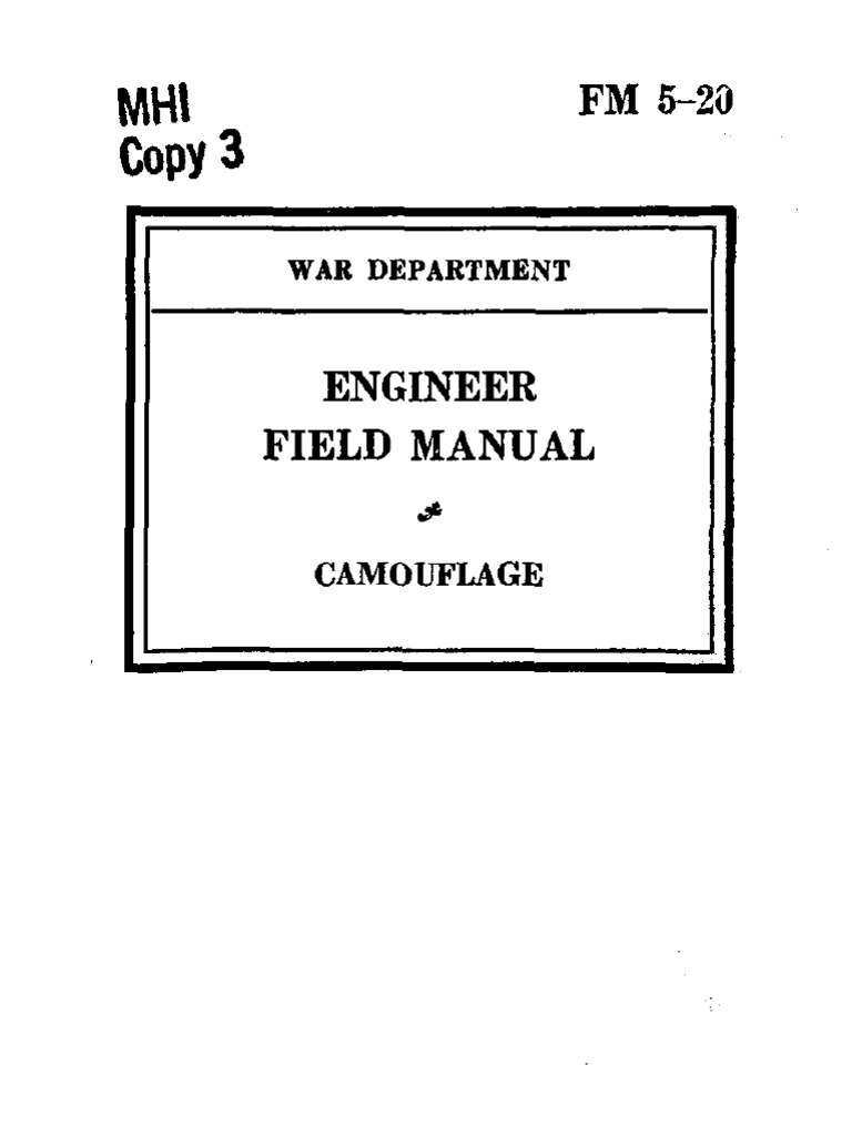 Copy 3: Engineer Field Manual | PDF | Camouflage | Reconnaissance