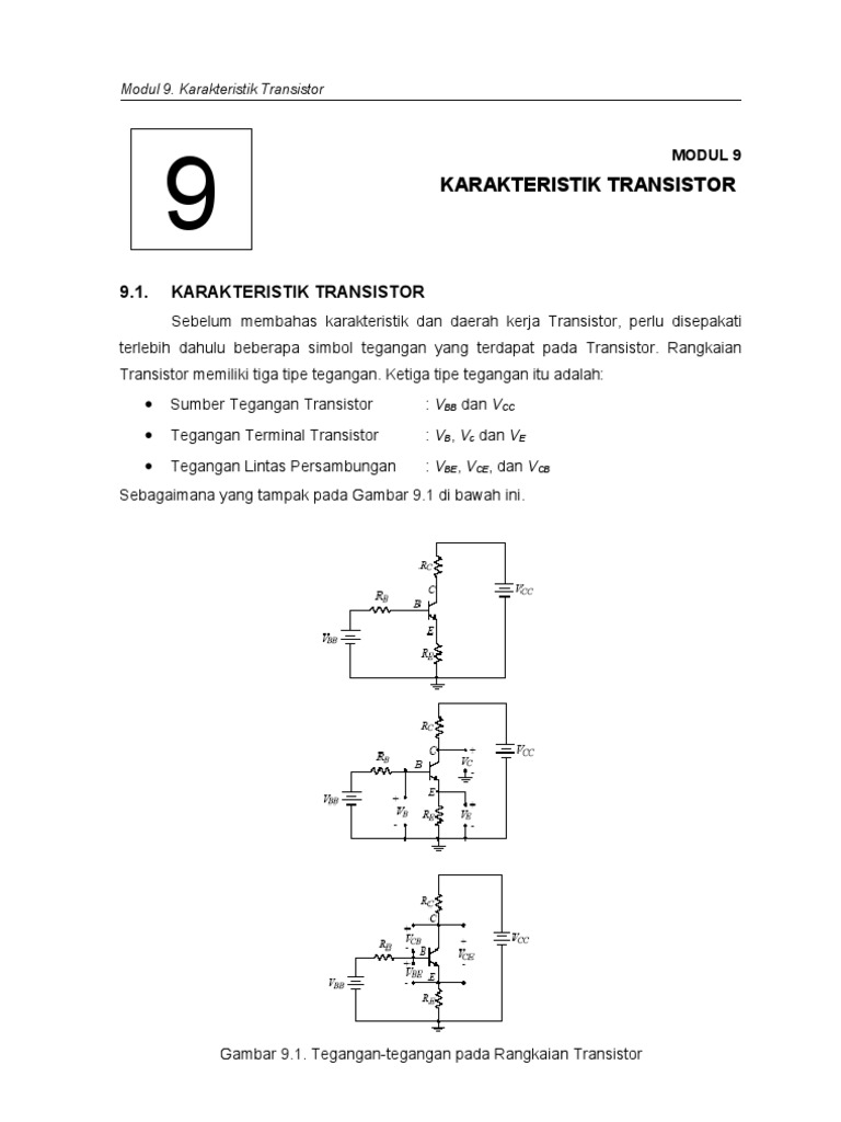 Characteristics of Transistors | PDF
