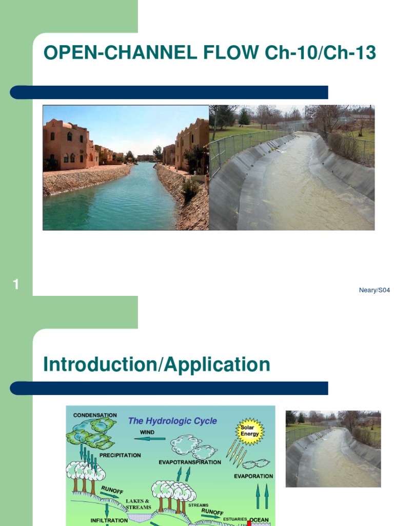 Open-Channel Flow & Froude Number | PDF | Fluid Dynamics | Continuum ...