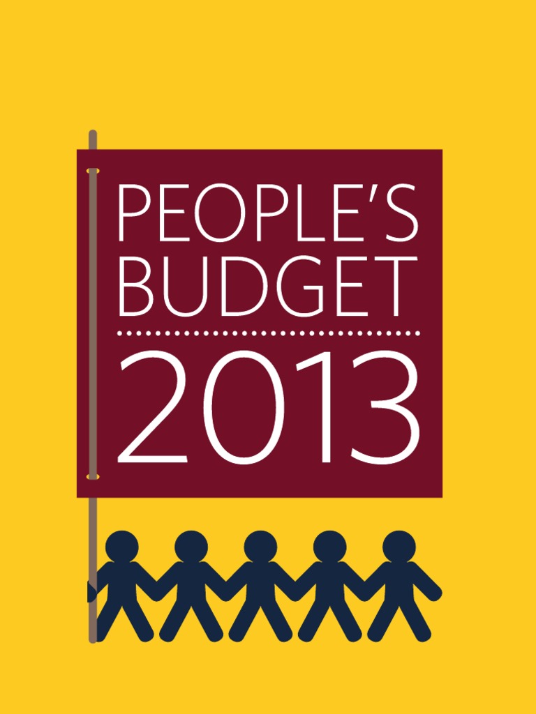 Peoples Budget 2013 | PDF | Government Budget Balance | Social Protection