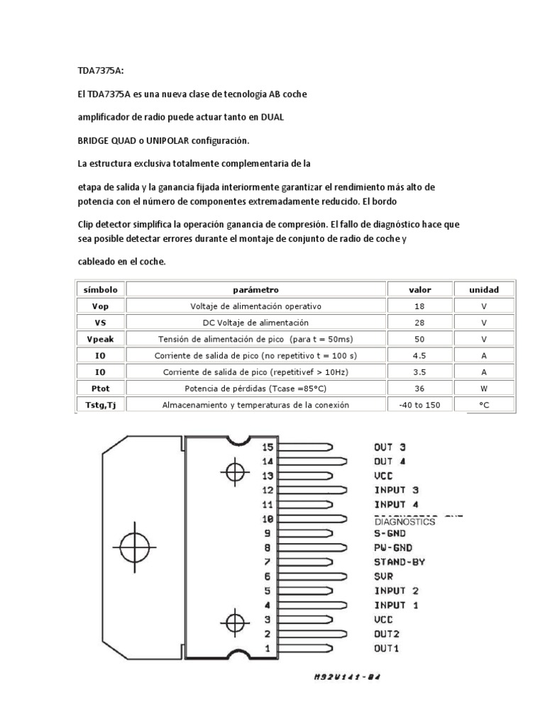 TDA7375A | PDF