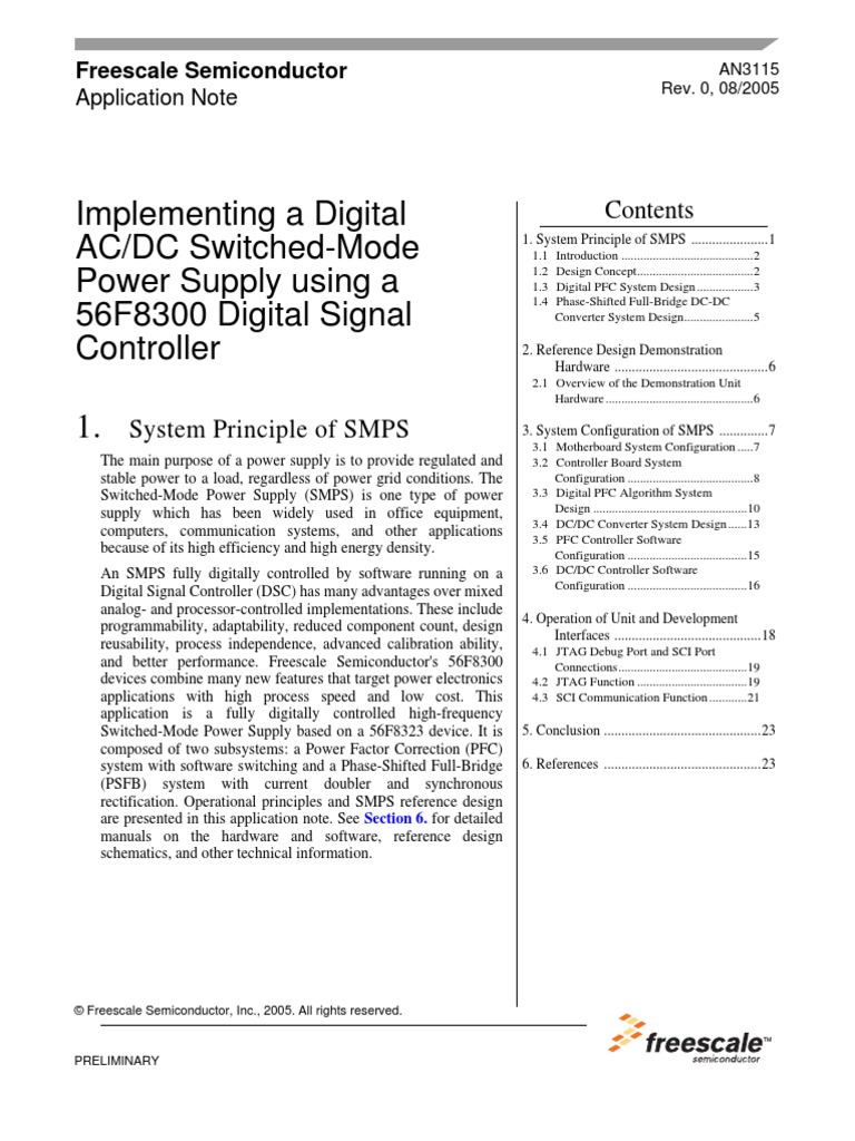 AN3115 | PDF | Power Supply | Power Electronics
