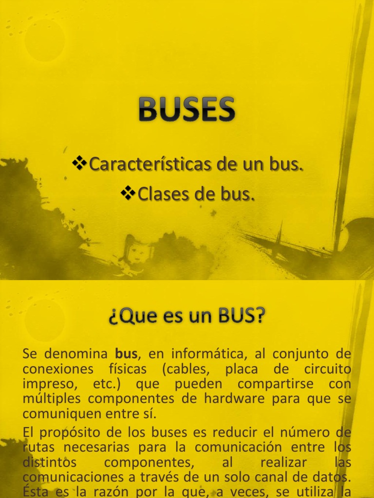 Presentacion Buses | PDF | Áreas de informática | Electrónica digital