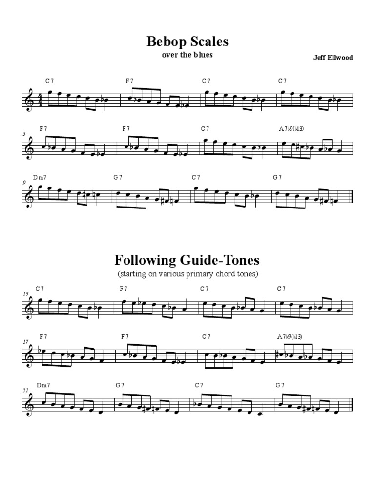 Blues (Bebop Scales) | PDF