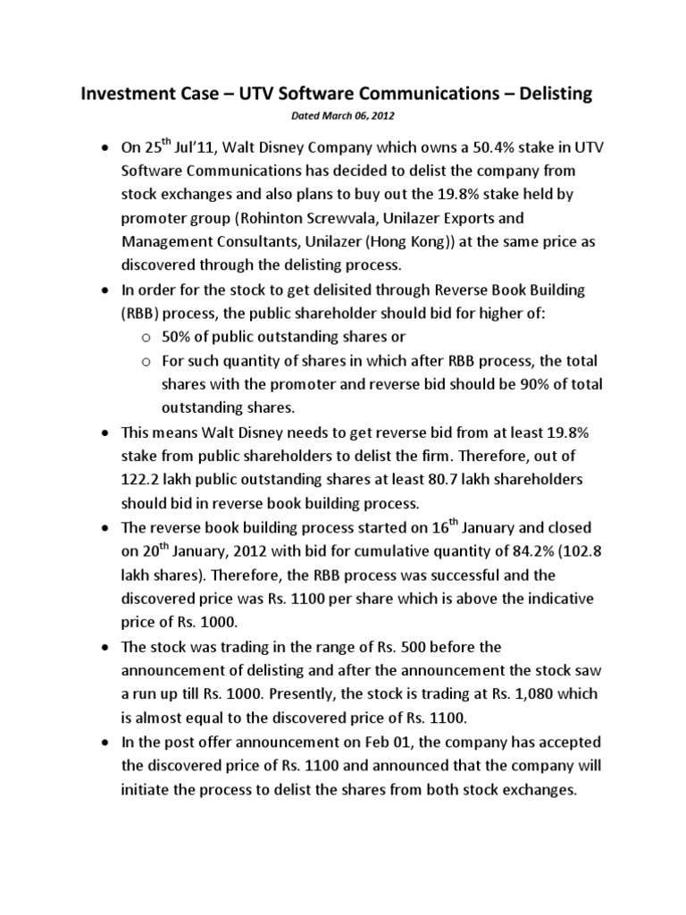 Investment Case | PDF | Business | Market (Economics)