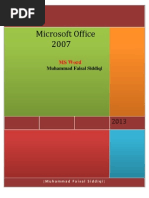 MS WORD Lab Manual | PDF | Microsoft Word | Graphical User Interfaces