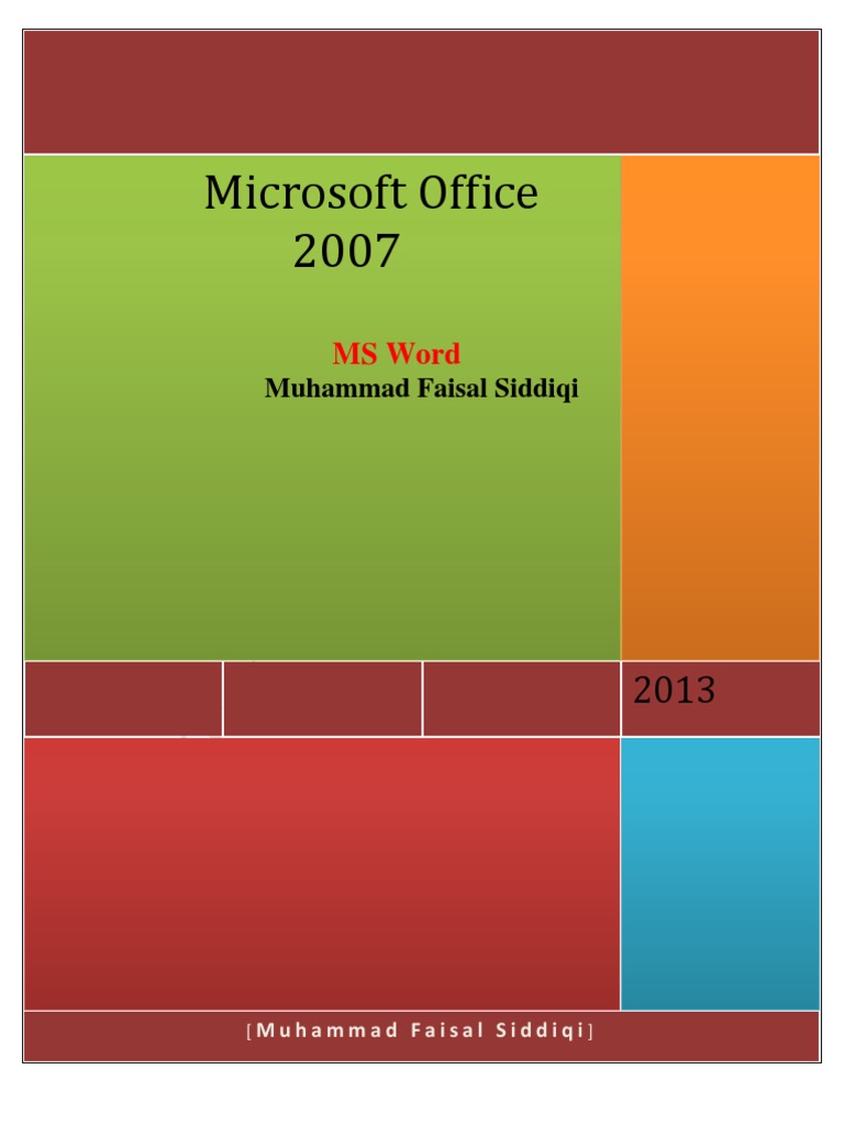 Ms Word 2007 - Notes Tutorial | PDF | Microsoft Word | Paragraph