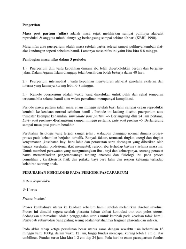 LP Post Partum | PDF