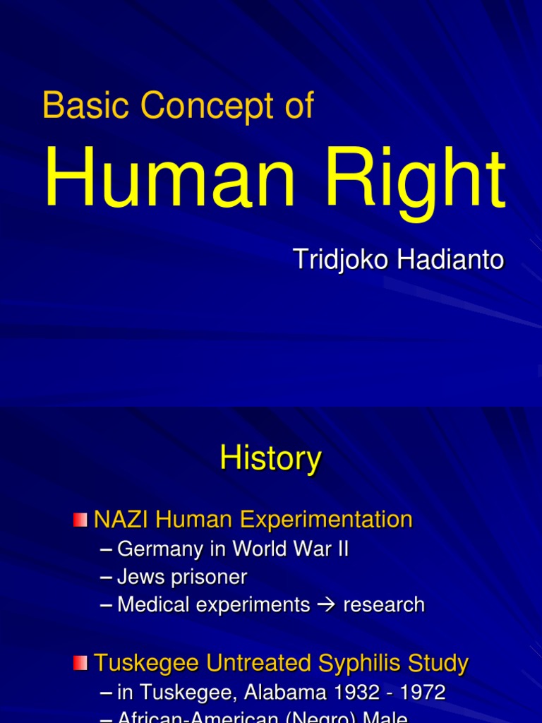 Basic Concept of Human Right | PDF | Human Rights | Disability