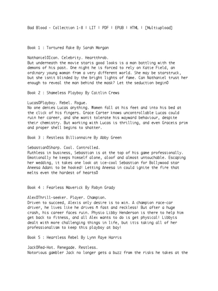 Bad Blood | PDF