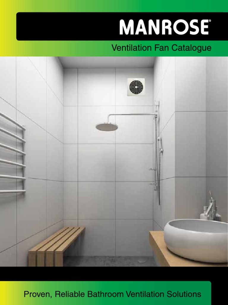 Manrose Ventilation Fan Catalogue | PDF | Mechanical Fan | Duct (Flow)