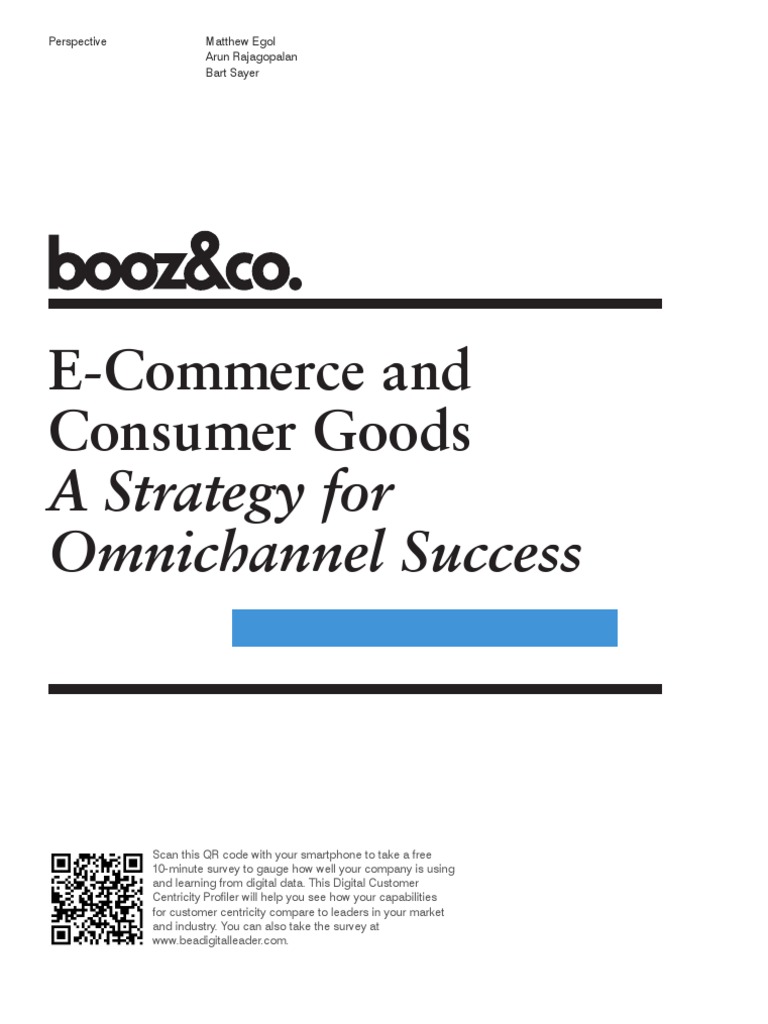 E-Commerce and Consumer Goods A Strategy For Omnichannel Success | PDF ...