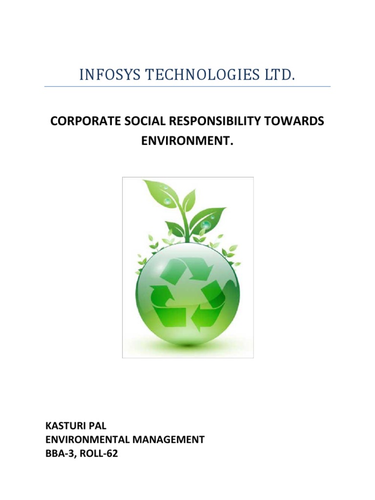 Infosys' Green Initiatives and Sustainability | PDF | Sustainable ...
