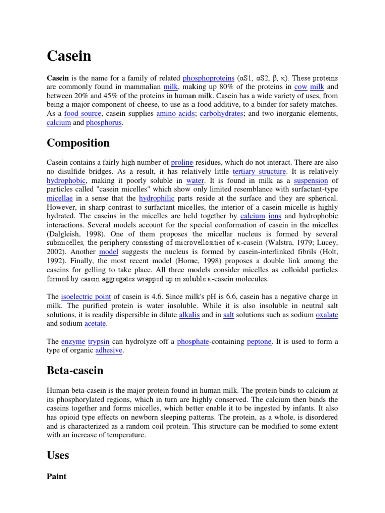 Casein Project | PDF | Structural Biology | Biochemistry