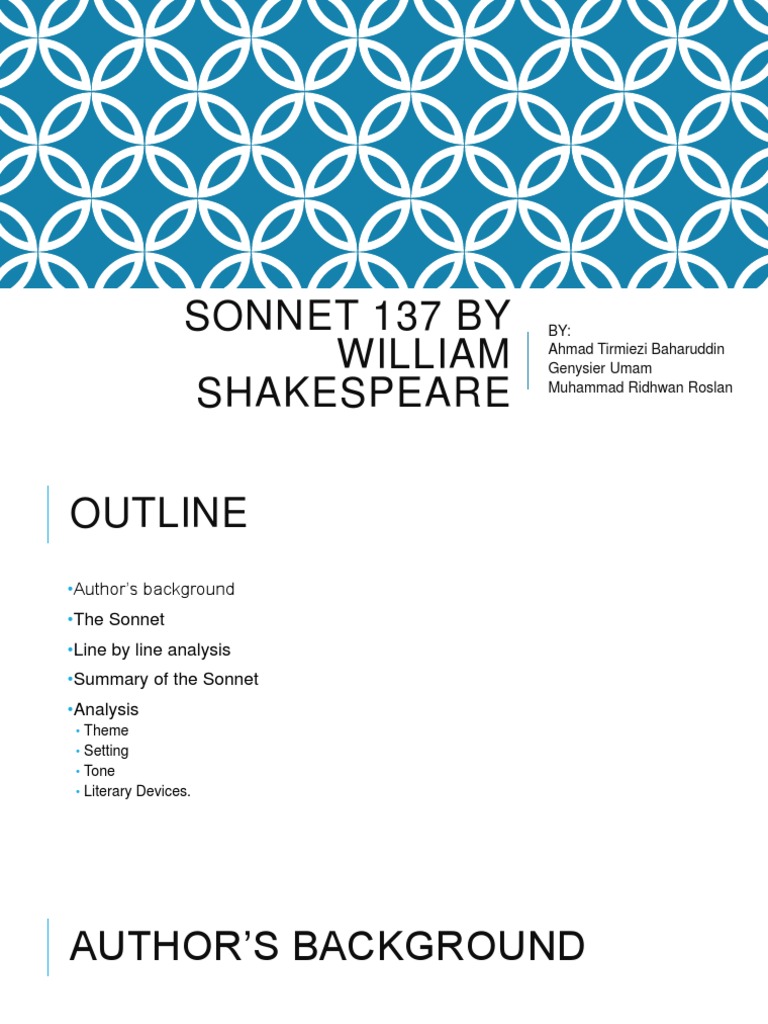 Sonnet 137 by William Shakespeare | PDF | William Shakespeare | Deception