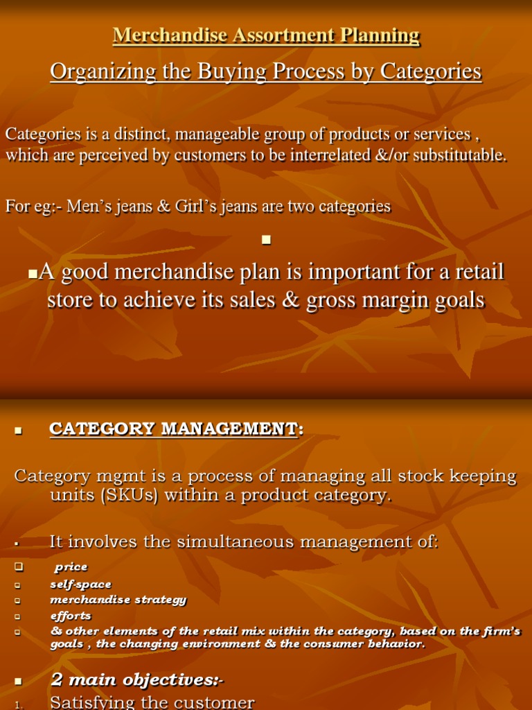 Merchandise Assortment Planning | PDF | Retail | Inventory