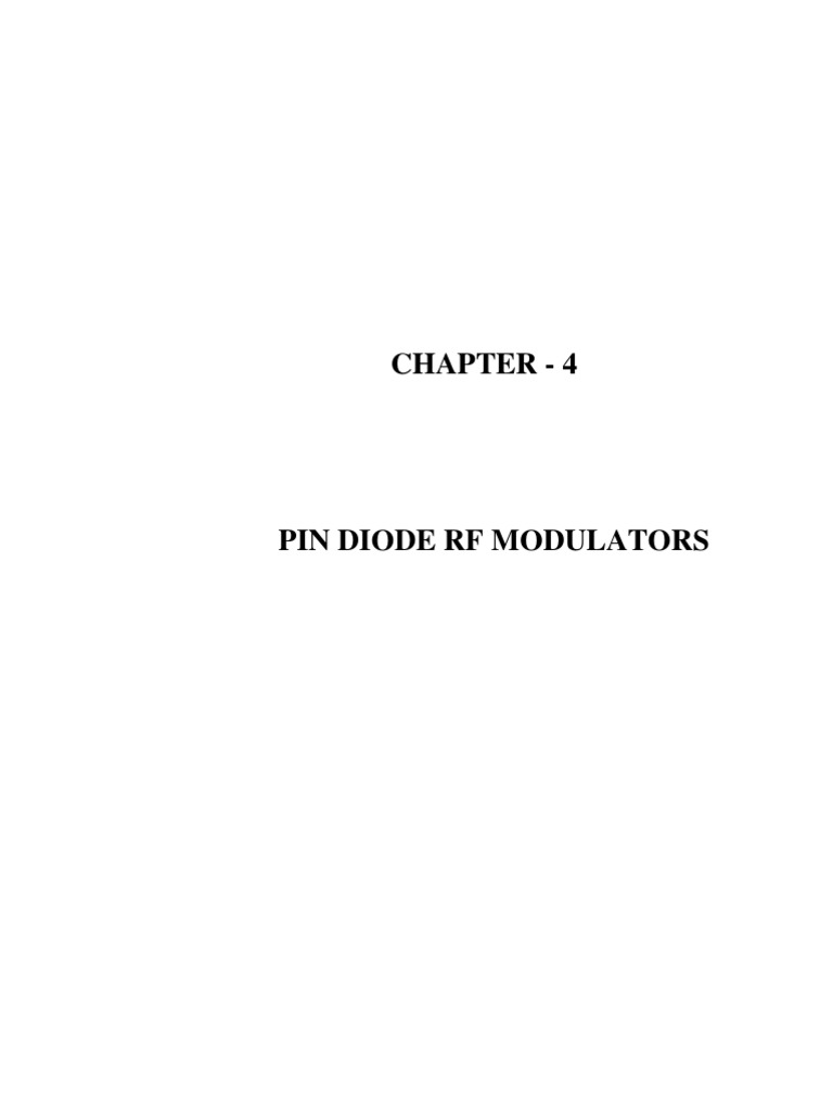 Pin Diode RF Modulators | PDF | Modulation | Amplitude