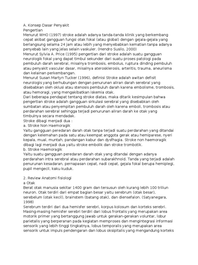 Askep Cva Bleeding | PDF | Sains & Matematika