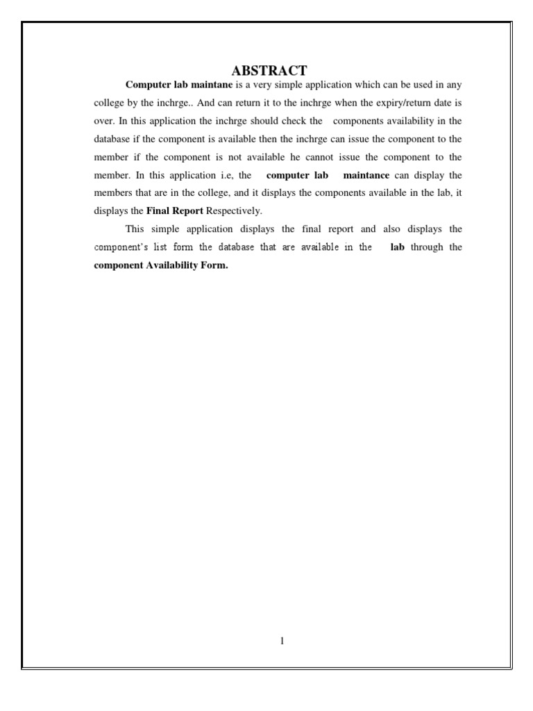 Computer Lab Maintenance | PDF | Conceptual Model | Relational Database