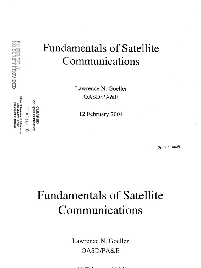 Fundamentals of Satcom | PDF | Communications Satellite | Antenna (Radio)