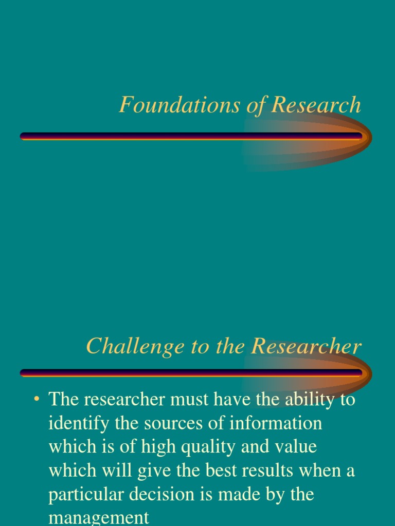 Chapter2 Foundation of Research | PDF