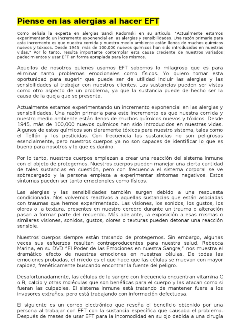 EFTy Alergias | PDF | Alergia | Vino