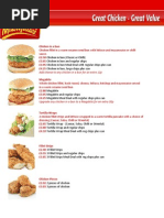 Honchos Family Meal Deals Menu | PDF