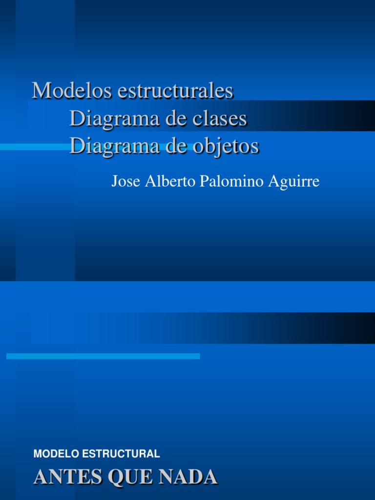 Diagrama de Clases y Objetos | PDF | Objeto (informática) | Clase (Programación informática)