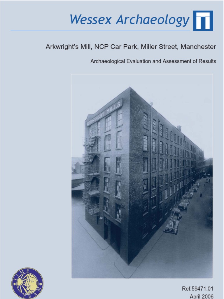 Arkwright's Mill Manchester | PDF | Brick | Excavation (Archaeology)