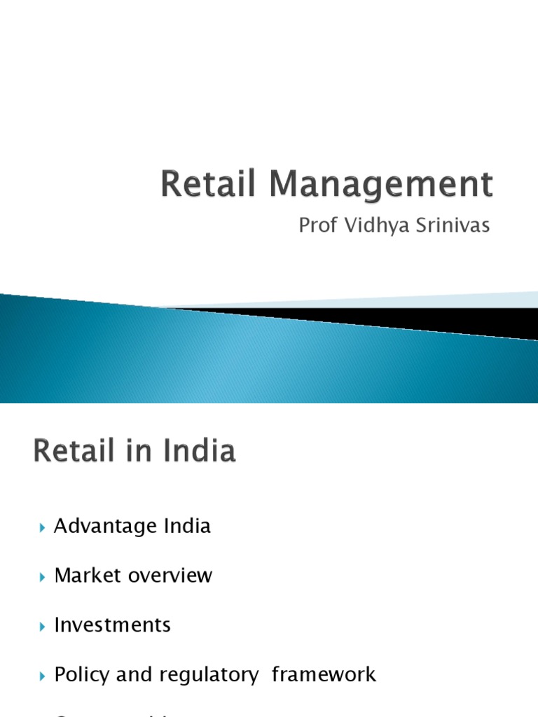Retail Management | PDF | Franchising | Retail