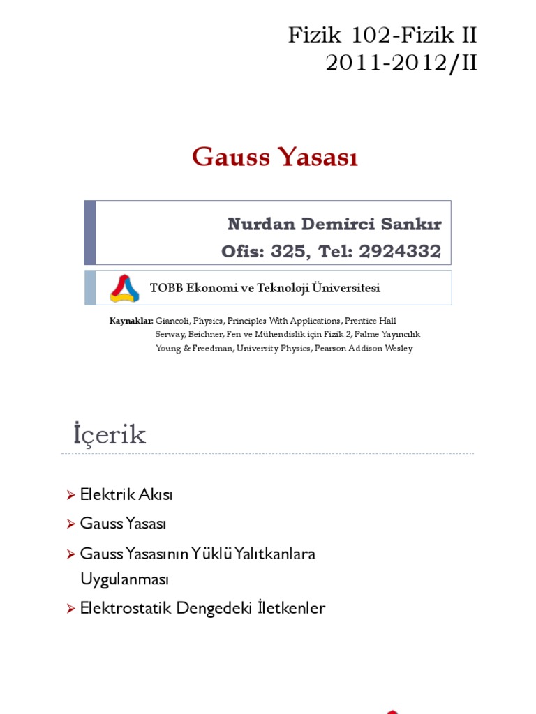 Gauss Yasasi | PDF