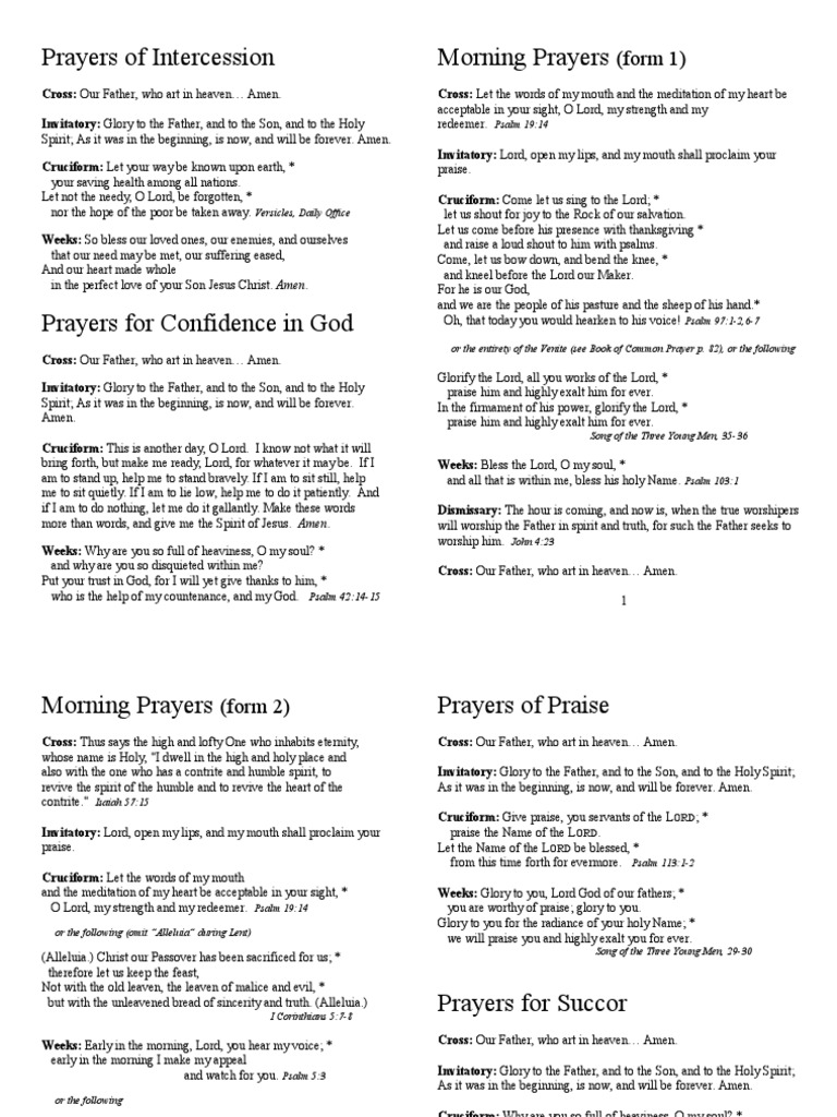 Anglican Prayers for Daily Devotion | PDF | Christian Worship And ...