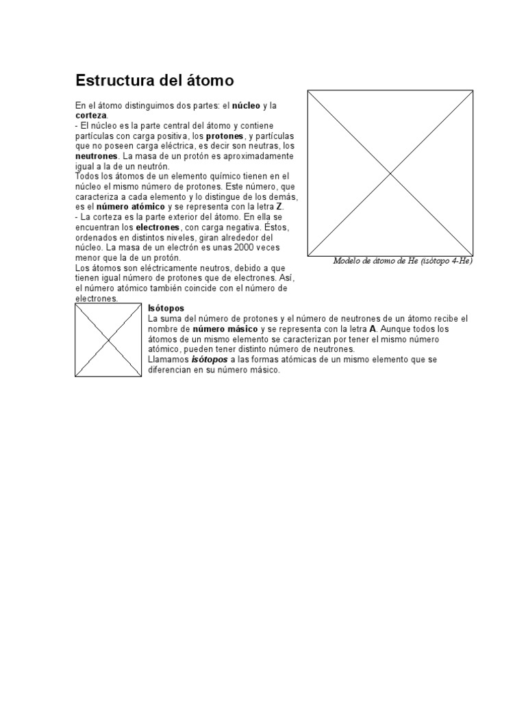 Estructura Del Átomo | PDF
