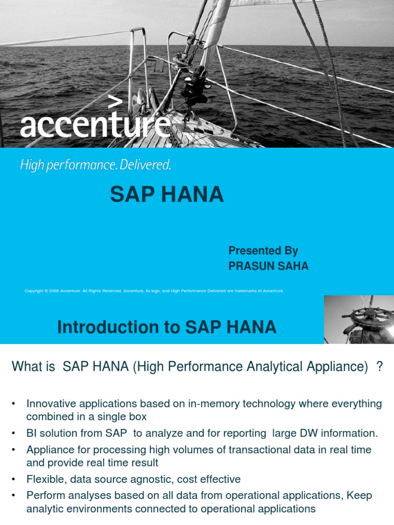 Introduction To SAP HANA | PDF | Sap Se | Software